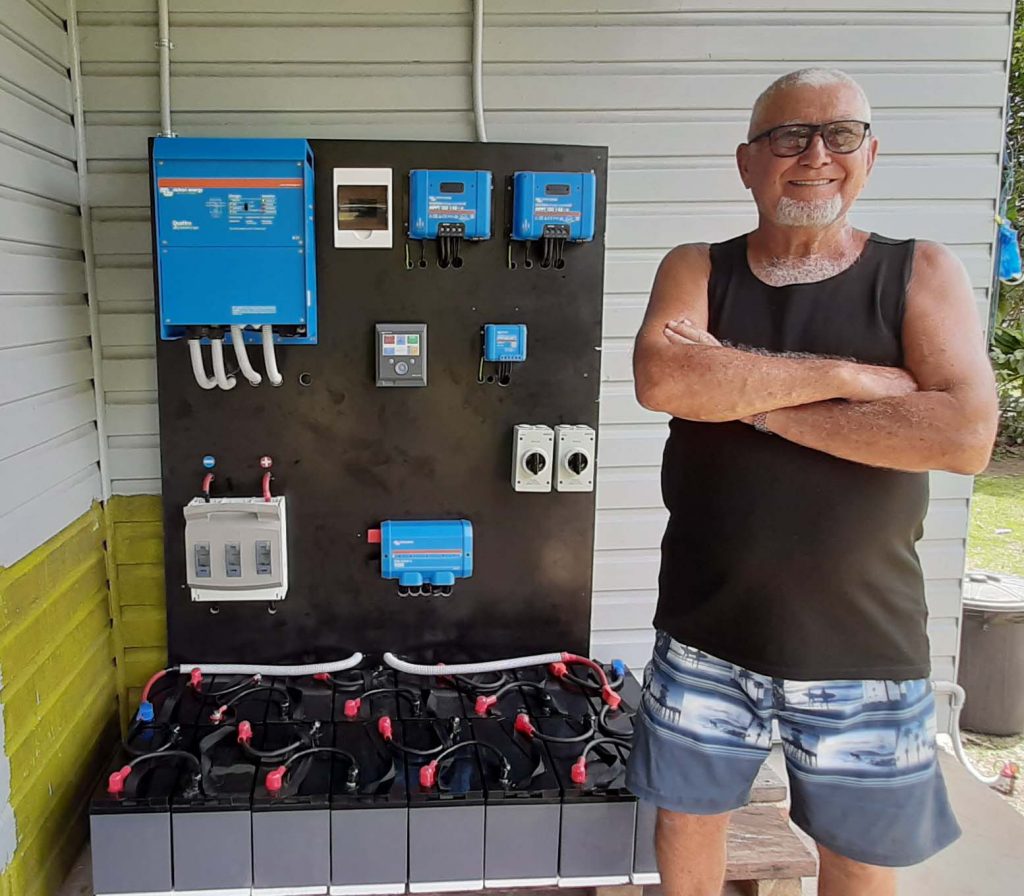 Victron Off Grid Solar System for Bethams Beach Cottage in Nananu-i-Ra ...